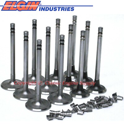 New Intake & Exhaust Valves Fits Some Chevy 194 215 230 250 292 6 Cyl ...