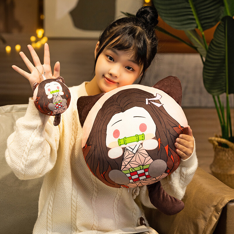 Original Cute Plush Doll Puppet Demon Slayer Iguro Obanai Toy Cushion ...