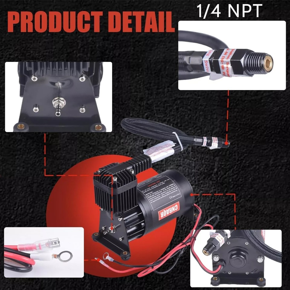 150PSI Air ride Compressor Kit For Train Horn Air Suspension Kit | eBay