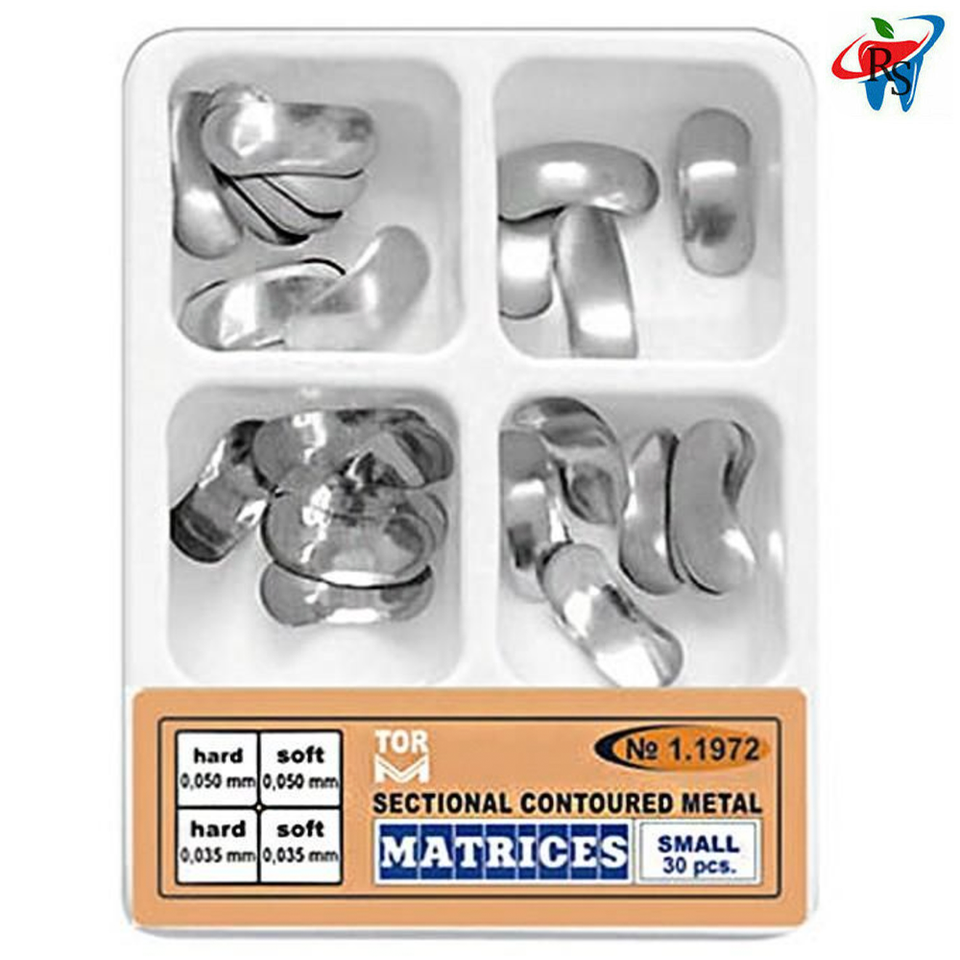 30pcs Dental TOR VM Small Metal Matrices Set Lab Kit Sectional ...