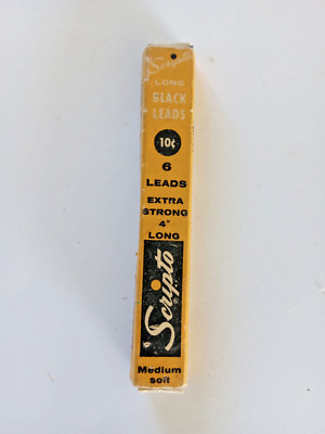 Vintage Scripto Extra Strong 4" long Black Leads Medium Soft .046 | eBay