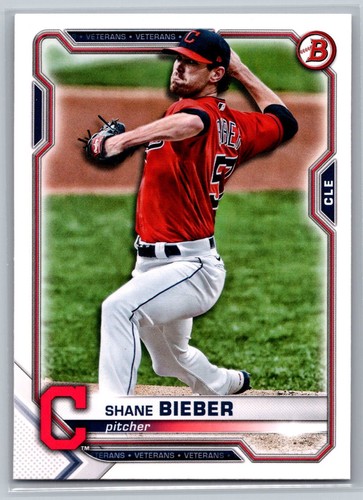 2021 Bowman Baseball #28 Shane Bieber Cleveland Indians | eBay