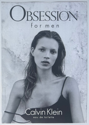 KATE MOSS - CALVIN KLEIN OBSESSION 1997 Full page UK magazine ad | eBay UK