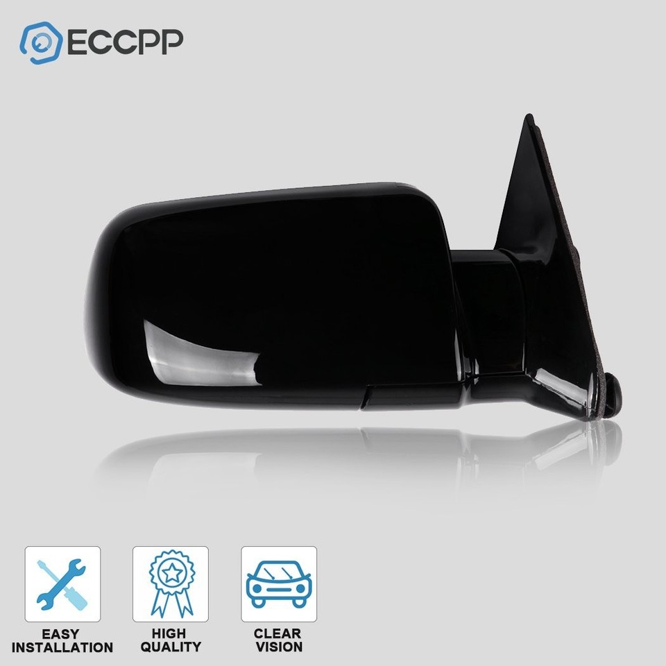 Manual Mirror Right Side For 88-98 Chevy GMC Pickup Truck Black Manual ...