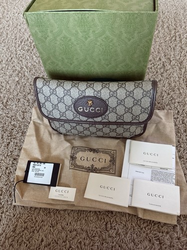 AUTHENTIC GUCCI NEO VINTAGE GG SUPREME BELT BAG w/ RECEIPT | eBay