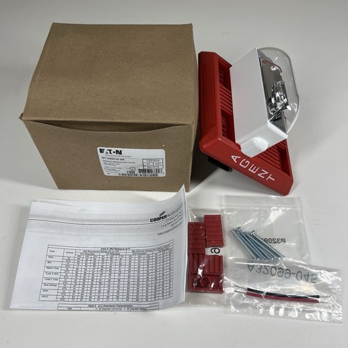 Eaton Wheelock MT-24MCW AR AGENT Multitone Fire Alarm Horn Strobe Wall ...
