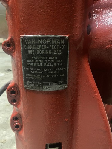 VAN NORMAN MODEL 999 GIANT BORING BAR | eBay