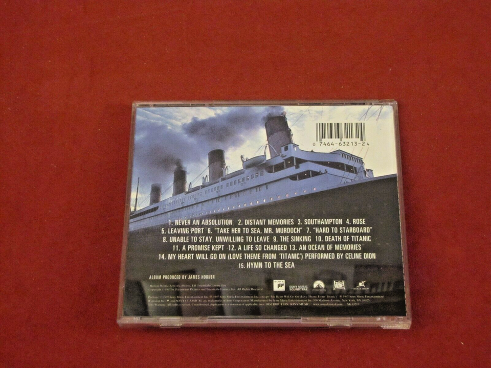 Titanic: Music From The Motion Picture (1997, CD, 15 tracks) LN | eBay