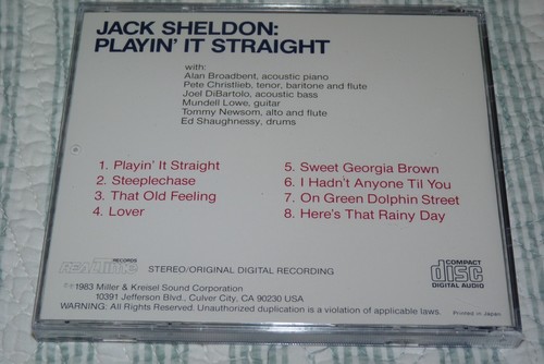 JACK SHELDON * PLAYIN' IT STRAIGHT | eBay