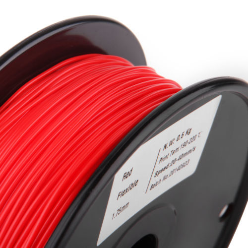 2pk RED Color 3D Printer Filament 1kg/2.2lb 1.75mm PLA MakerBot RepRap ...