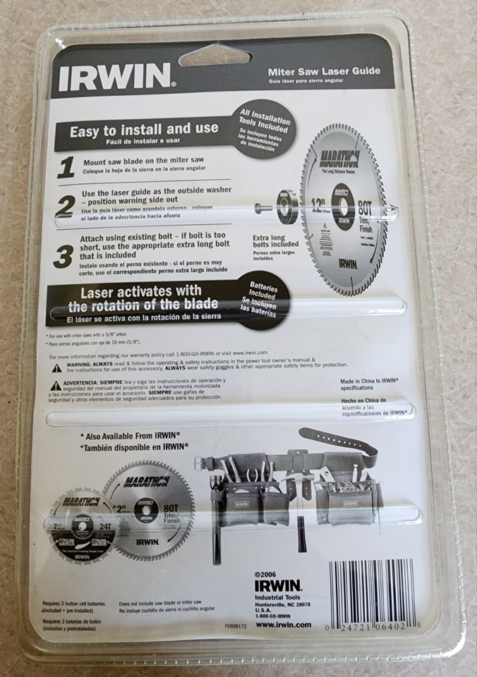 IRWIN Miter Saw Laser Guide 3061001 Brand New In Package | eBay