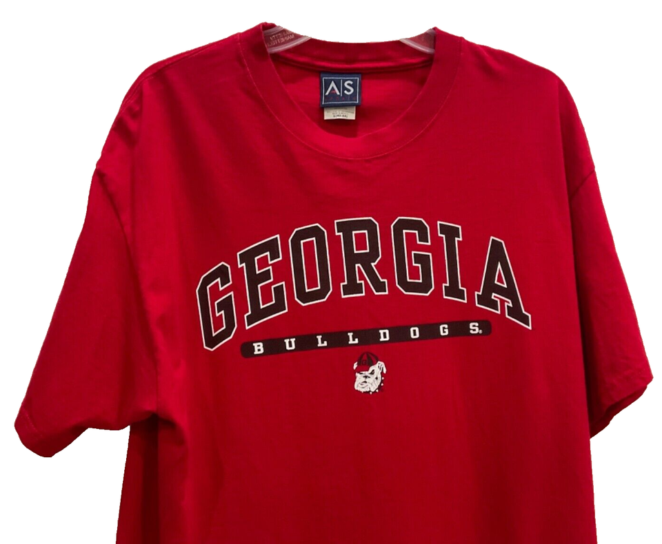AS Sports Unisex Graphic T-Shirt Size L 42/44 Bright Red Georgia ...
