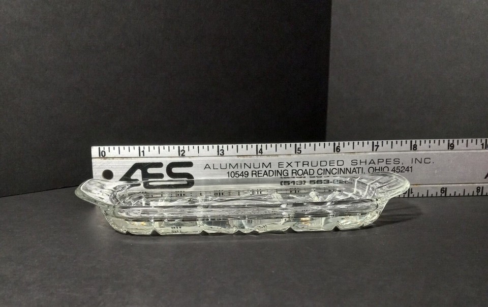 Quarter Pound Covered Butter Dish Prescut Clear by Anchor Hocking Glass ...