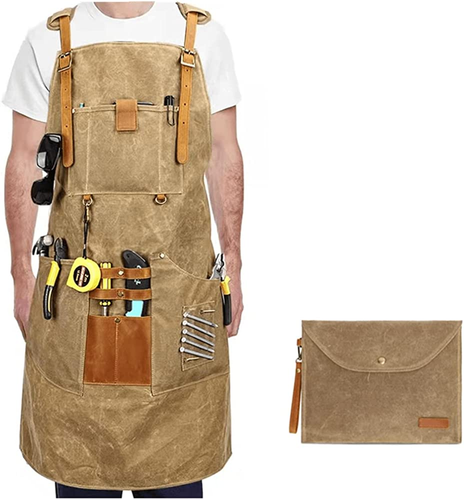 Woodworking Shop Apronheavy Waxed Canvas Work Aprons for Men ...