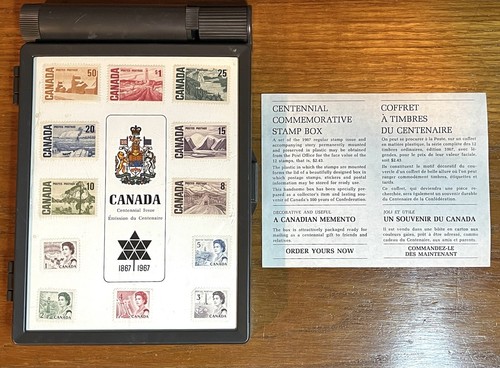 BLOWOUT Canada 1867-1967 Centennial Issue Postage Stamp Set in Case ...