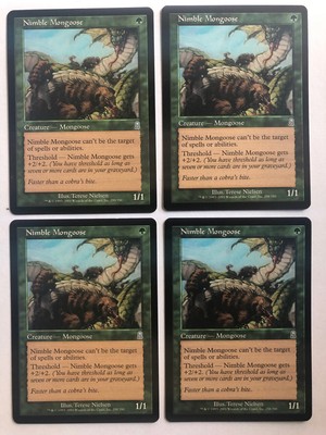 Mtg Magic the Gathering Odyssey Nimble Mongoose x 4 | eBay