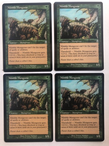 Mtg Magic the Gathering Odyssey Nimble Mongoose x 4 | eBay
