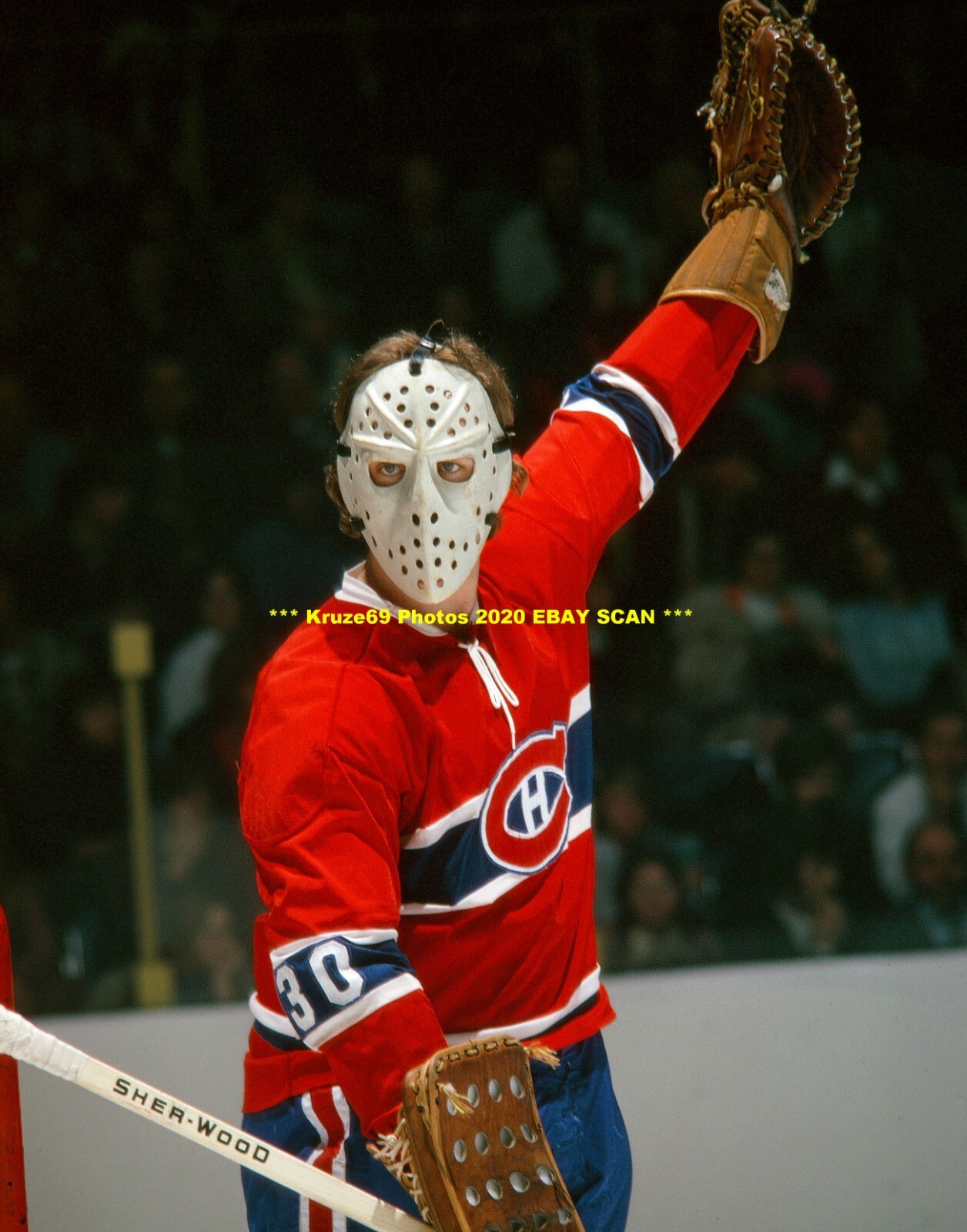 WAYNE THOMAS Signals ICING Up CLOSE 11x14 Photo MONTREAL CANADIENS STar ...