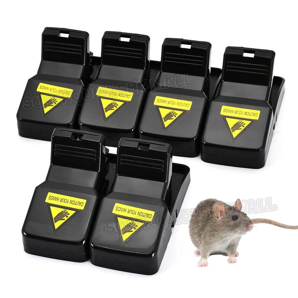 Plastic Mouse Traps Rat Capture Trap Reusable Mice Snare Catcher Rodent ...