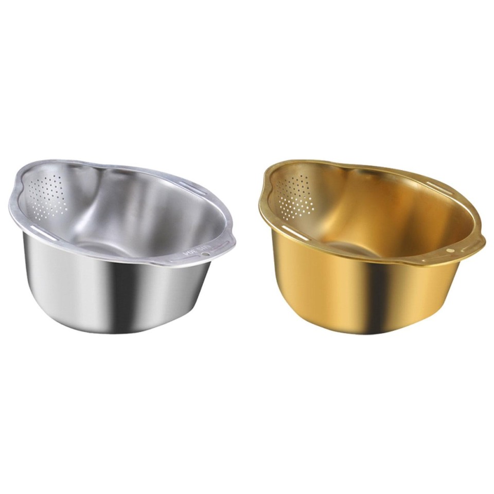 Rice Washing Strainer Bowl Sturdy Kitchen Gadgets for Rice Pasta Red ...