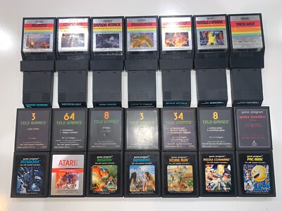 Lot of 28 Assorted Atari 2600 Games, No Duplicates, Some Rare, See ...