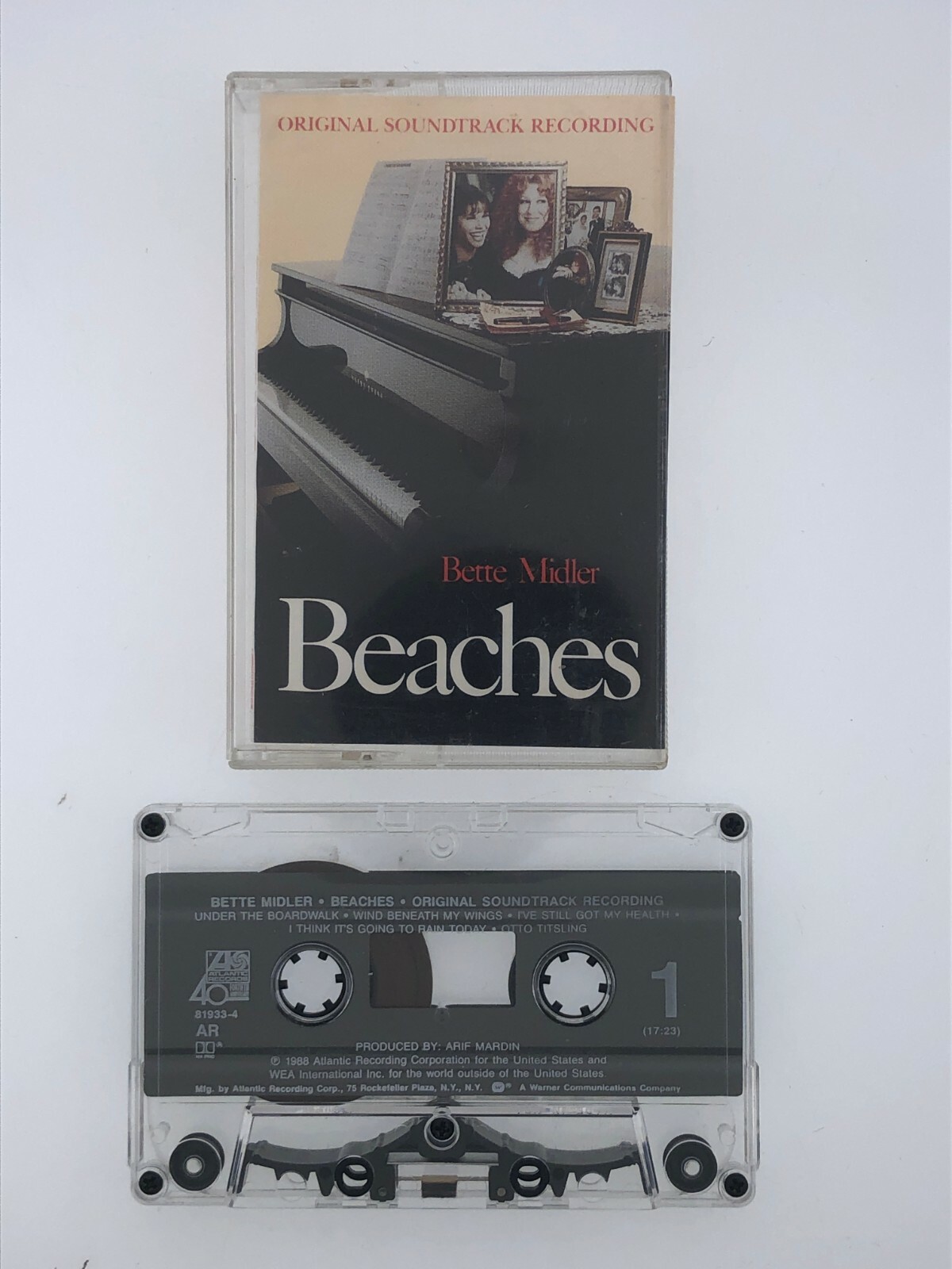 Beaches Original Soundtrack by Bette Midler (Cassette 1988, Atlantic ...