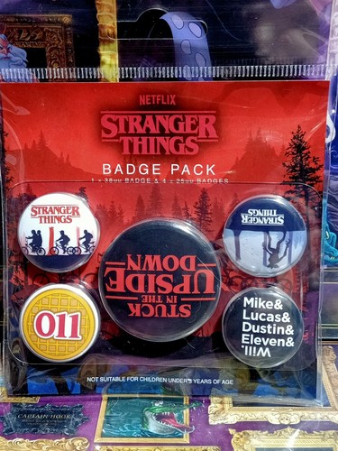 EN STOCK - Stranger Things pack 5 badges Upside Down | eBay