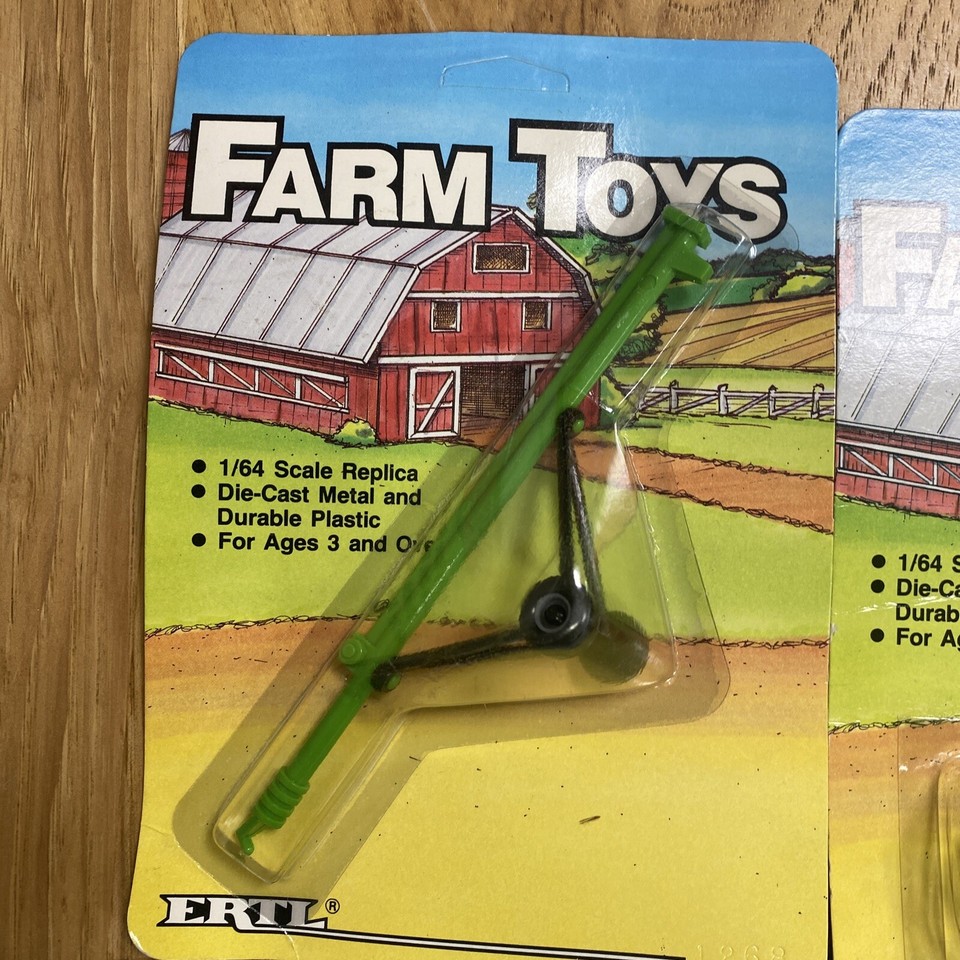 6 Ertl Farm Toys Die Cast 1/64 Farm Implement Accessories New On Card ...