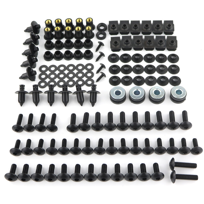 Motorcycle Steel Complete Fairing Bolts Kit Bodywork Screws Nuts Fit ...