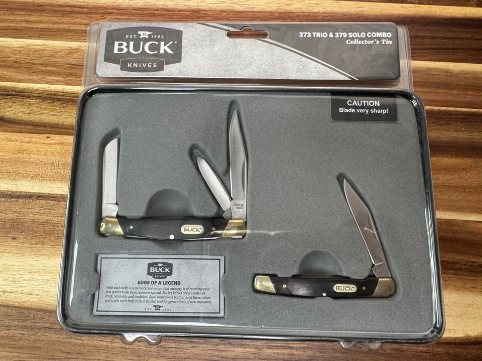 Buck Knives 373 Trio 379 Solo 2 Knife Combo Collector’s Edition Brand ...