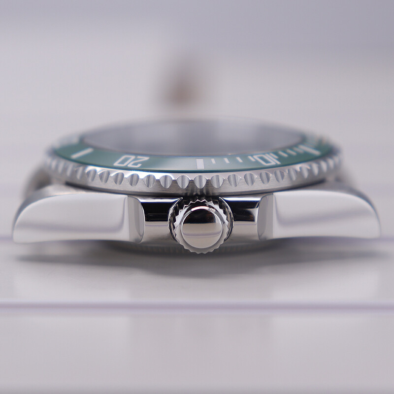 40mm Luxury men Diver Watch Cases Glass Exhibition back For Seiko nh35 ...