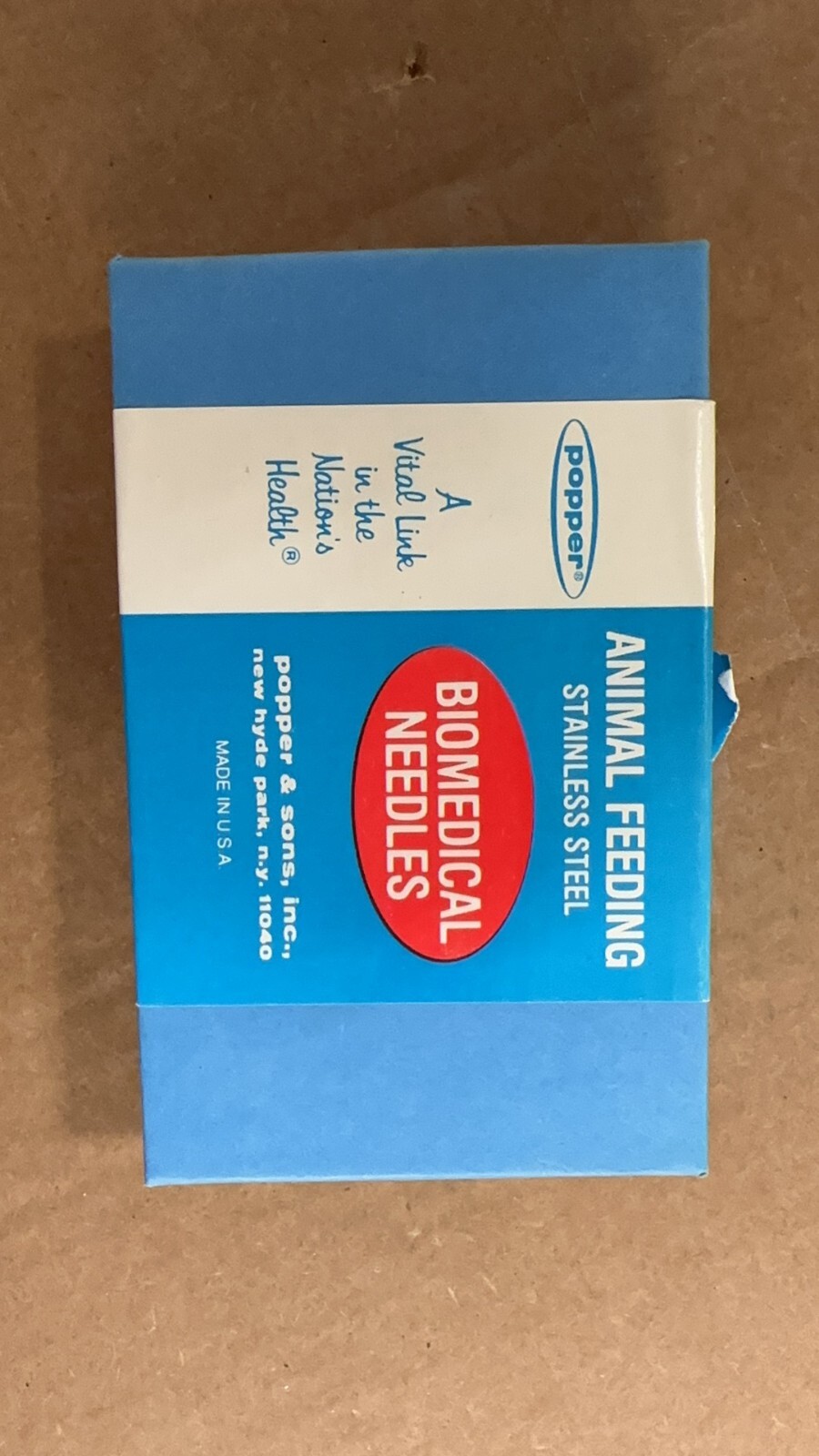 BOX OF 4 REUSABLE SS POPPER ANIMAL FEEDING NEEDLES, 20g X 1", 2 mm TIP ...