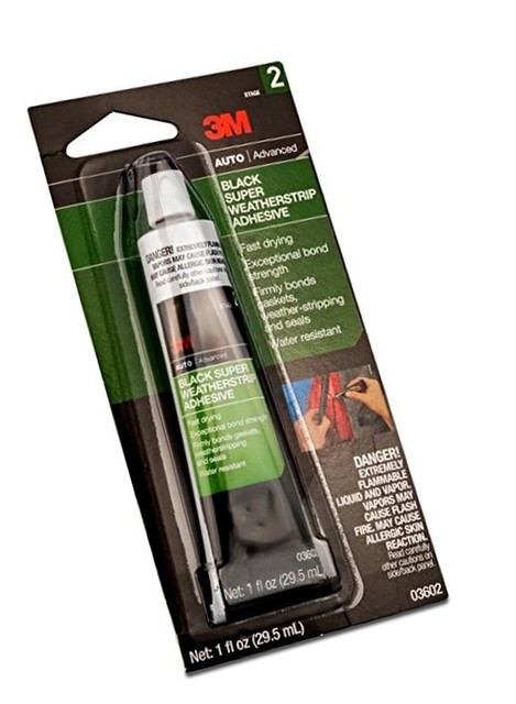 3M 03602 Black Super Weatherstrip Adhesive 1 Oz Tube for sale online | eBay
