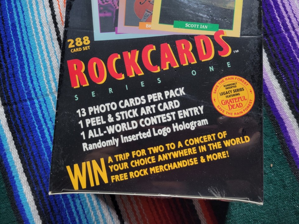 Rock Cards 1991 Music Trading Cards - Factory Sealed Box 288 Cards New ...
