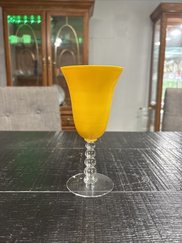 Very Rare Imperial Candlewick Yellow 3400 Water Goblet. I Have Only ...