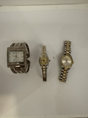 Women’s Silver And Gold Town Fashion Watch Grouping Three Watches For ...