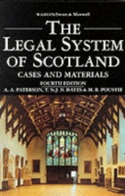 The Legal System of Scotland: Cases and Materials by Poustie, Mark ...