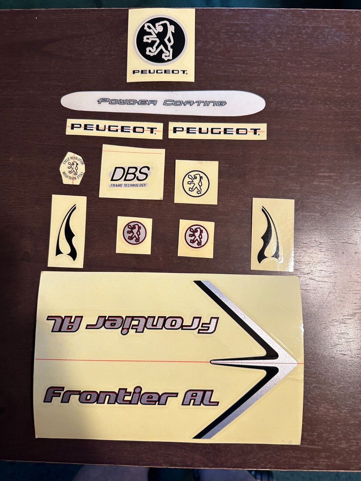 New Old Stock Peugeot Frame Tube Stickers, (new without box) Factory ...