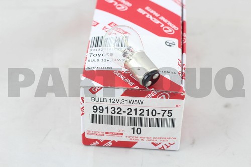 991322121075 Genuine Toyota BULB 12V,21W5W 99132-21210-75 | eBay