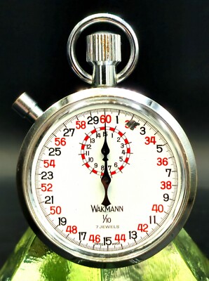 Vintage WAKMANN 1960's Tachymeter 1 Button 1/10 Rally Timer Retro ...