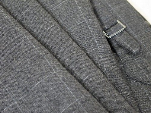 Bergdorf Goodman Bespoke Domenico Spano Suit 44L Gray Muted Window Pane ...
