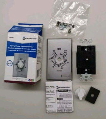 Intermatic 20 Amp 60-Minute Indoor In-Wall Spring Wound Timer Gray | eBay