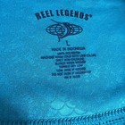 Reel Legends Men’s mermaid fish scales design polo Shirt Teal Blue ...
