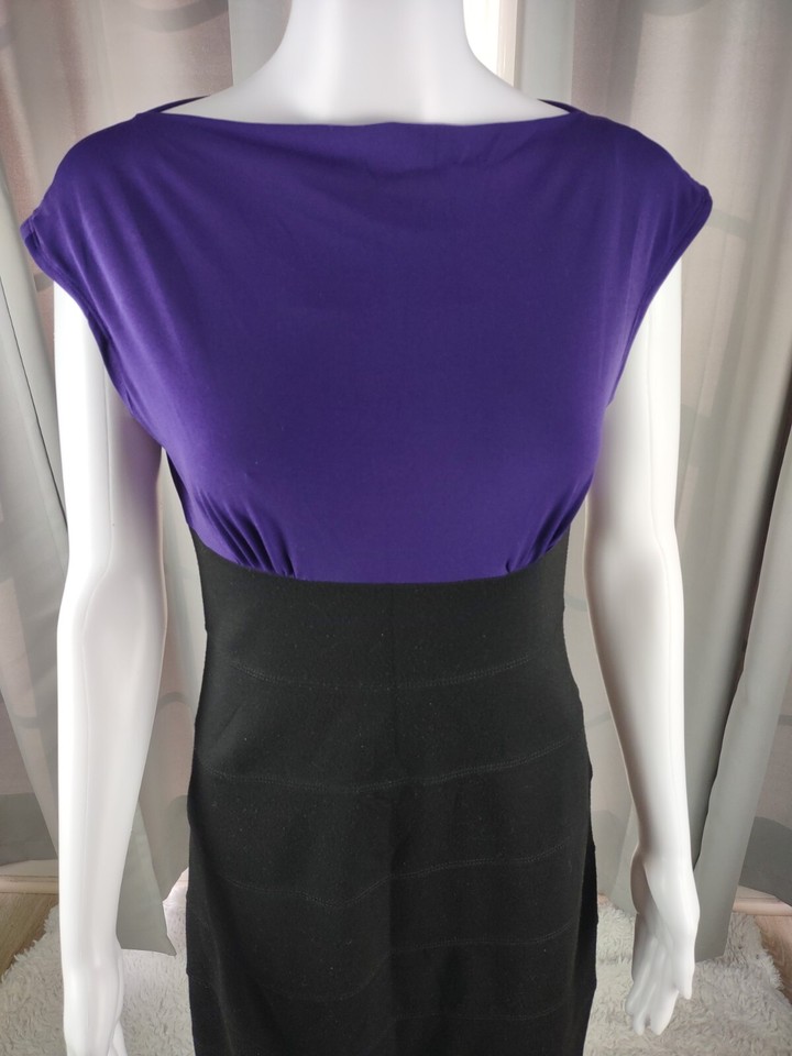 Enfocus Studio Women's Polyester V-Neck Short Sleeve Knee Length Dress Size 8 | eBay