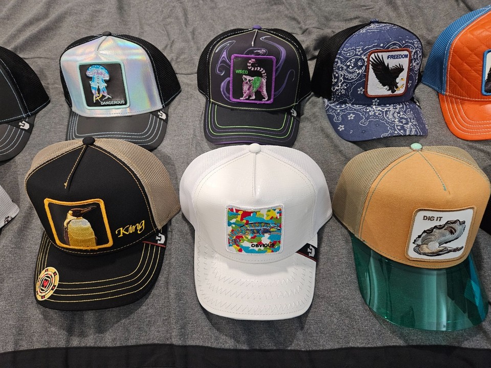 goorin bros trucker hats limited edition premium animal patches one ...