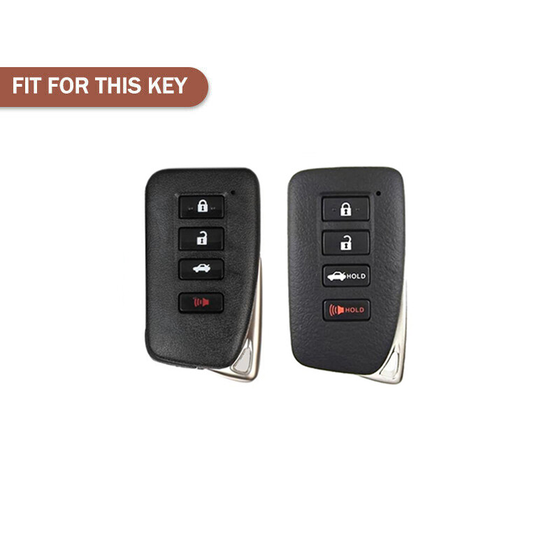 4 Buttons Leather Car Remote Key Fob Case Cover For Lexus IS GS RX ES ...