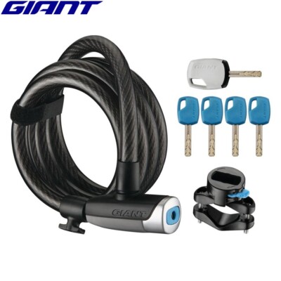 Giant Surelock Flex Key 12mm x 185mm Coil Cable Bike Lock (5 x Keys) | eBay