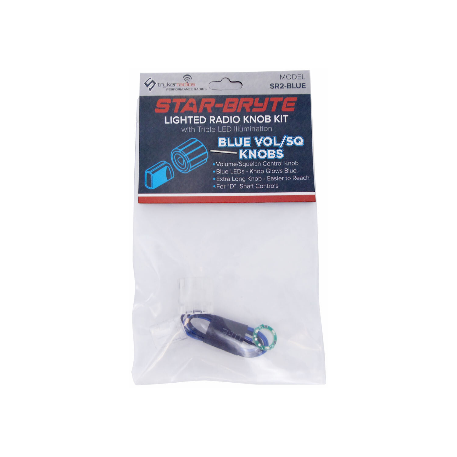 Stryker Srnk2-Bl Stryker - Star-Bryte Blue Lighted Volume/Squelch Radio Knob Kit for sale online ...