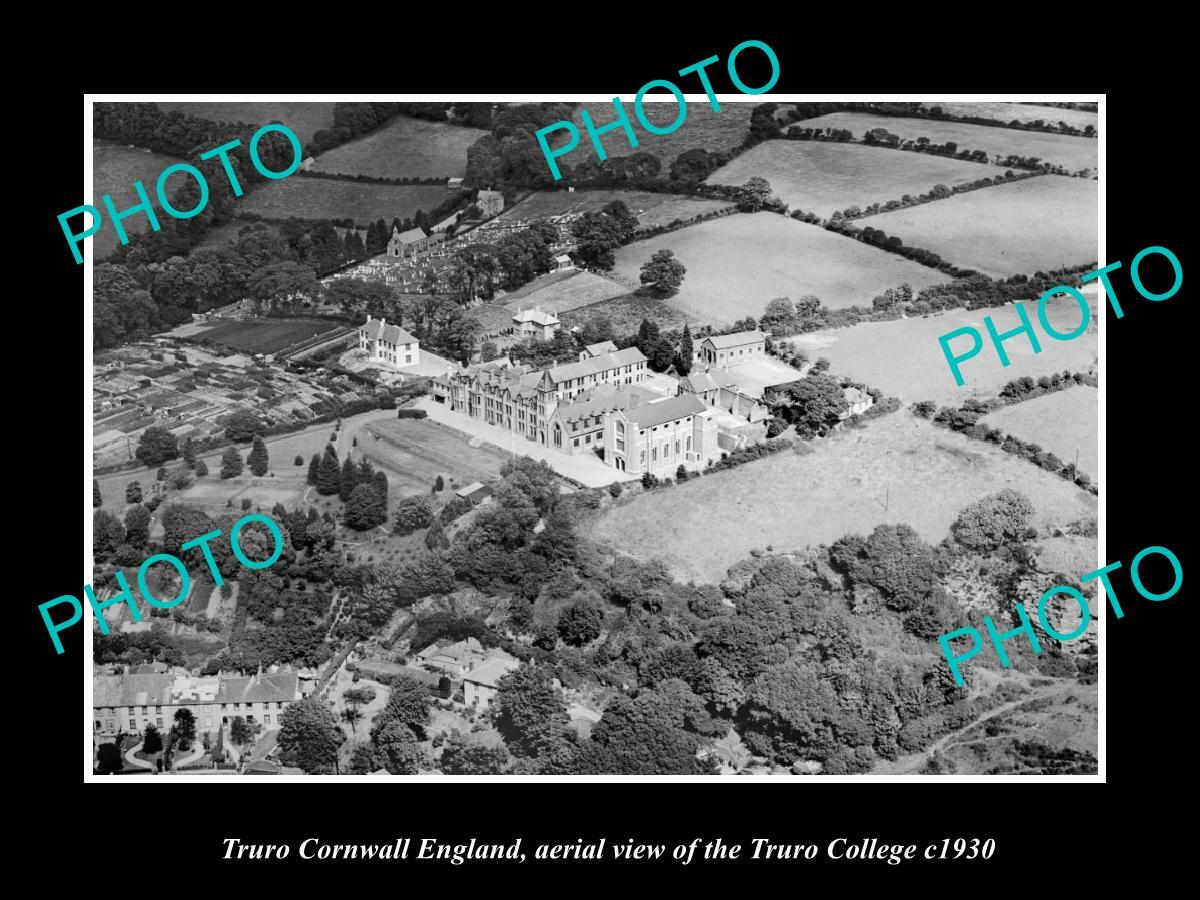 OLD 8x6 HISTORIC PHOTO TRURO CORNWALL ENGLAND THE TRURO COLLEGE c1930 ...