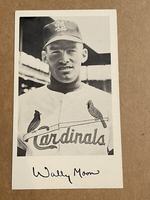 1957 WALLY MOON ST LOUIS CARDINALS BASEBALL TEAM ISSUE POSTCARD | eBay
